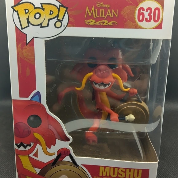 Funko | Toys | Funko Disney Mulan Mushu With Gong Red And Gold Figure ...